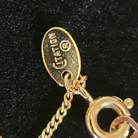 citation | Jewelry | Vintage Citation Gold Necklace | Poshmark